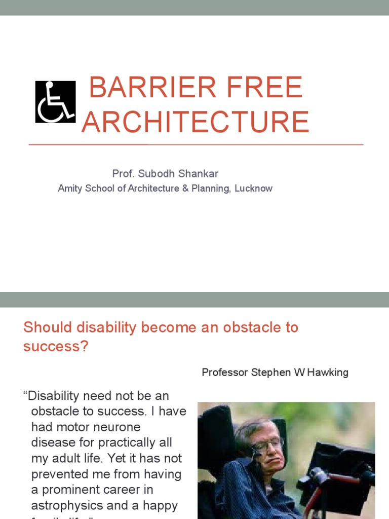 Barrier Free Environment | PDF | Stairs | Disability