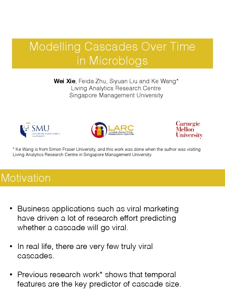 Cascade Model Slides | PDF | Data Mining | Statistics