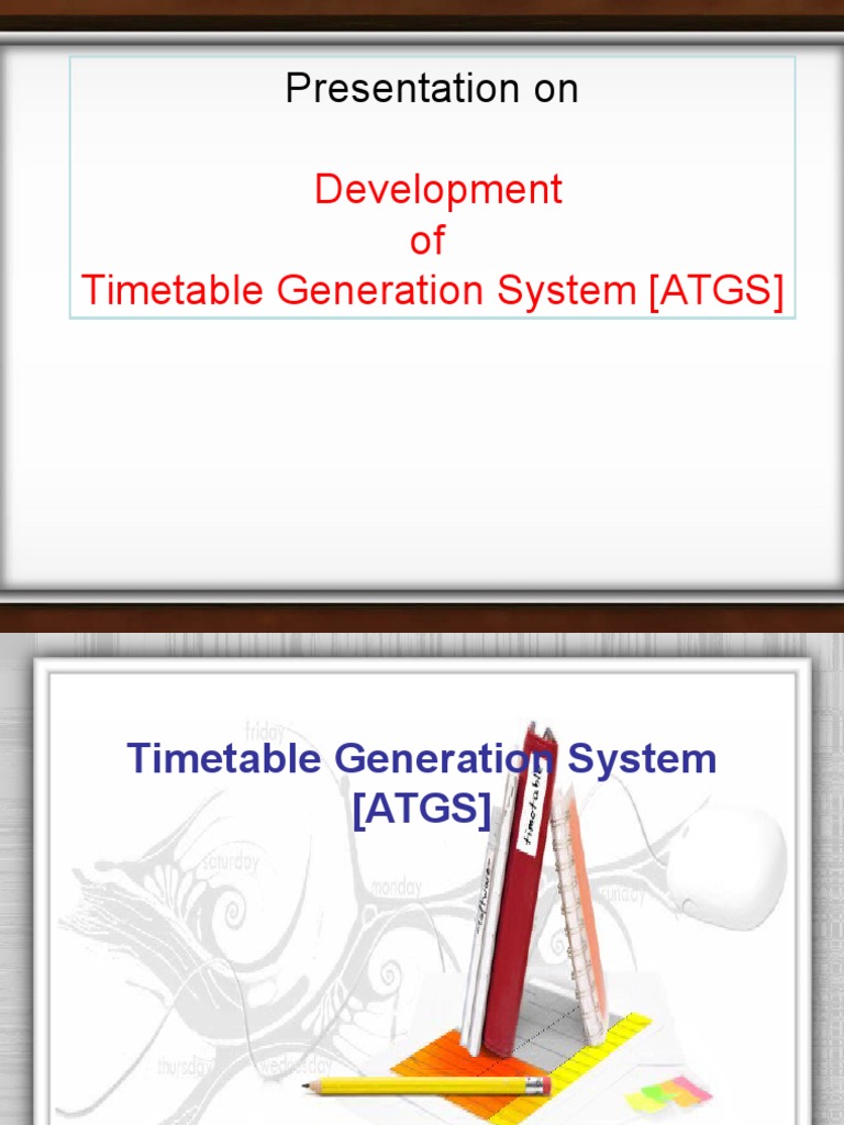 On Automatic Timetable Generator | PDF | Computers