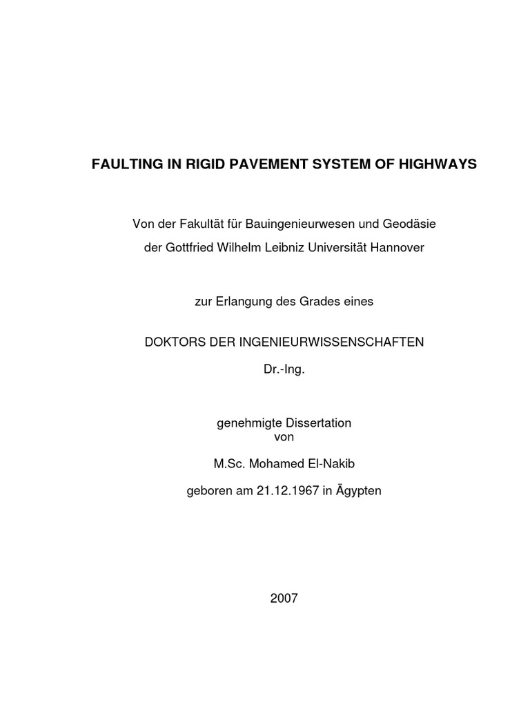 Rigid Pavement Faulting Analysis | PDF | Linear Elasticity | Stress ...