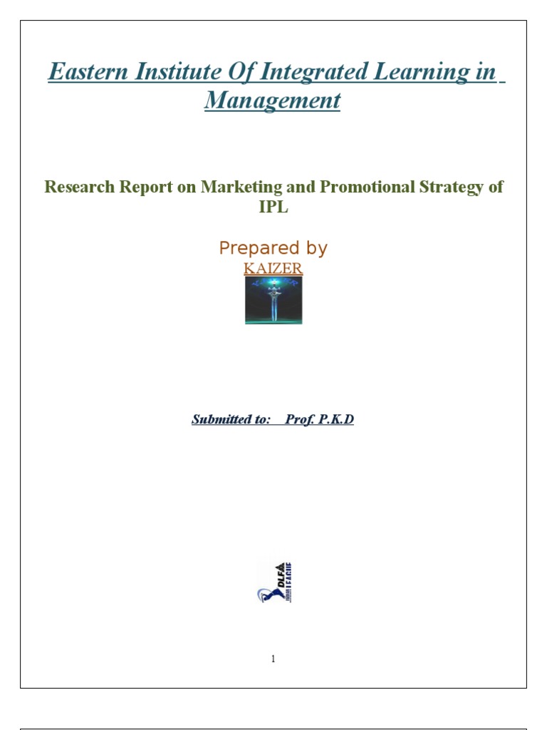 IPL Marketing and Promotion Strategies | PDF | Cricket | Sports