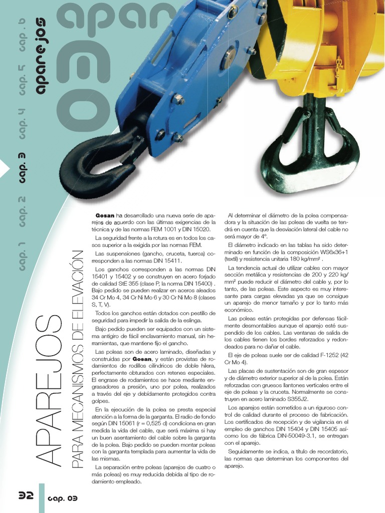 descripcion_aparejos | Aparejo | Acero