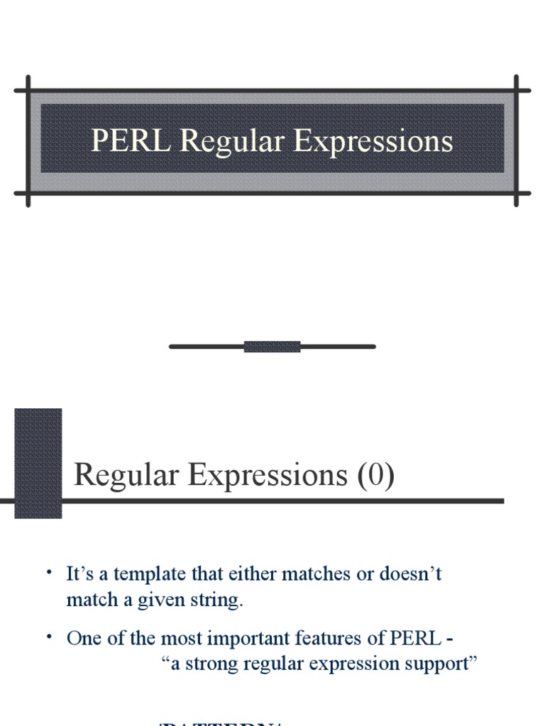 Perl Training Regex Pdf Regular Expression Computer Programming