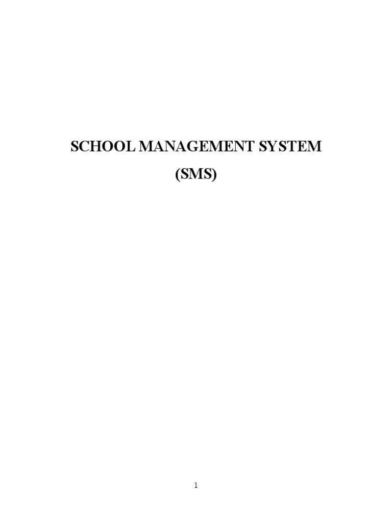 School Management System Proposal | PDF | Teachers | Inventory