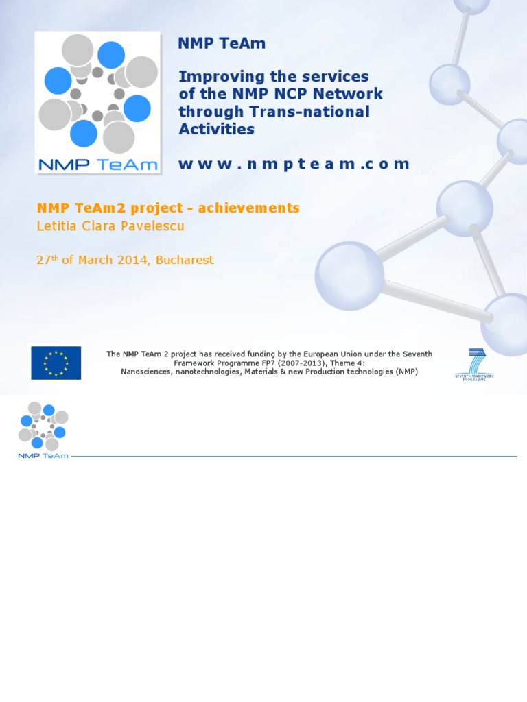 NMP Team Improving The Services of The NMP NCP Network Through Trans ...