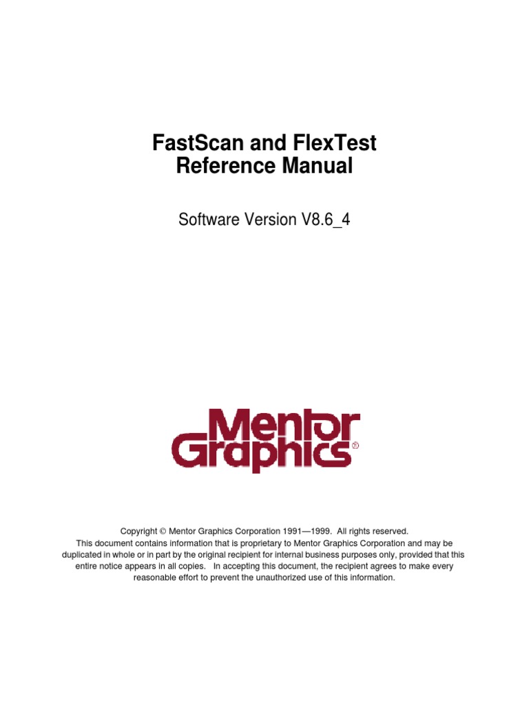 FastScan and FlexTest Reference Manual | PDF | Electronic Engineering ...