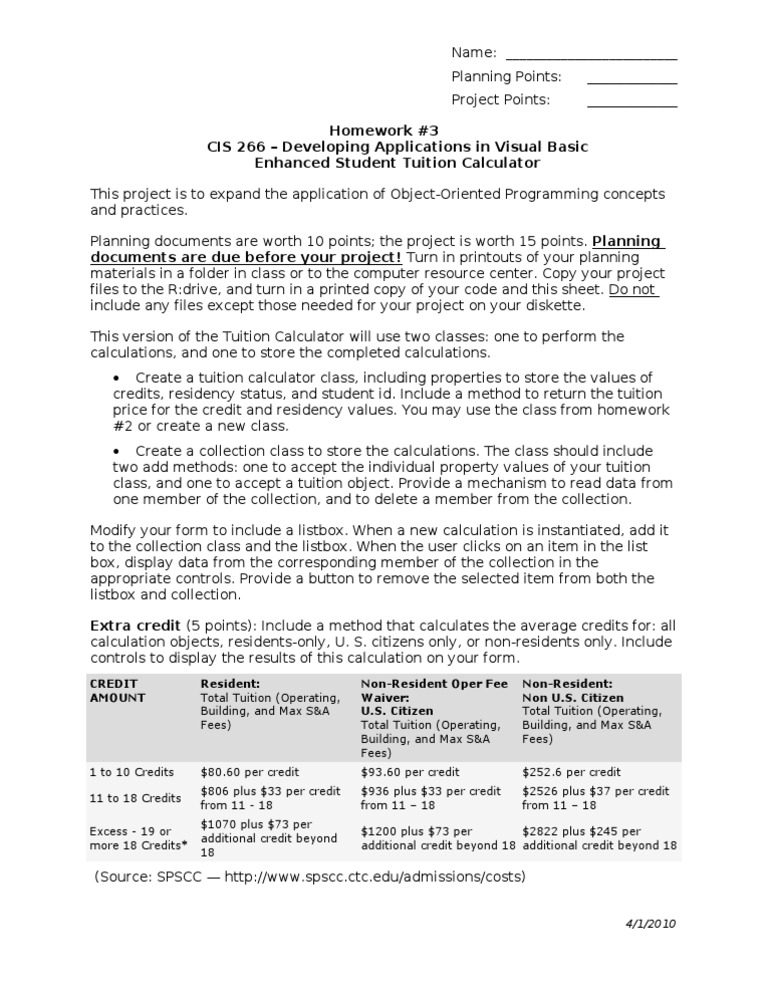 Cis266 Homework 3 Pdf Class Computer Programming Method Computer Programming
