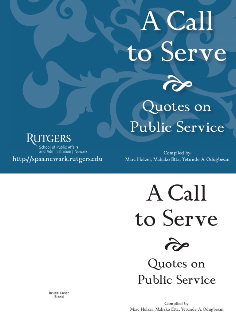 Inspiring Quotes on Public Service | PDF | Volunteering | John F. Kennedy