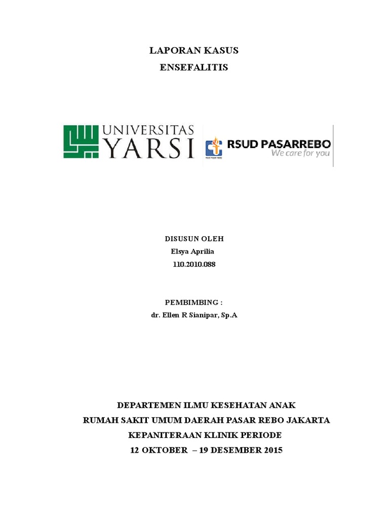 Case Ensefalitis Anak | PDF