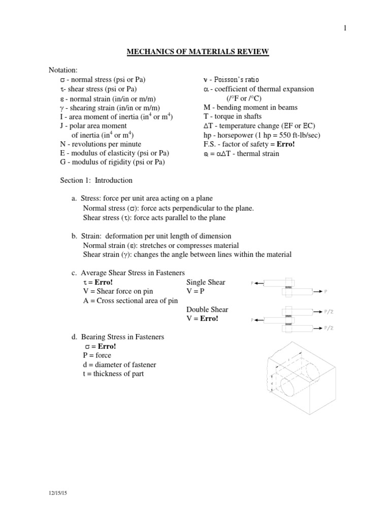 Mechanics of Materials | PDF