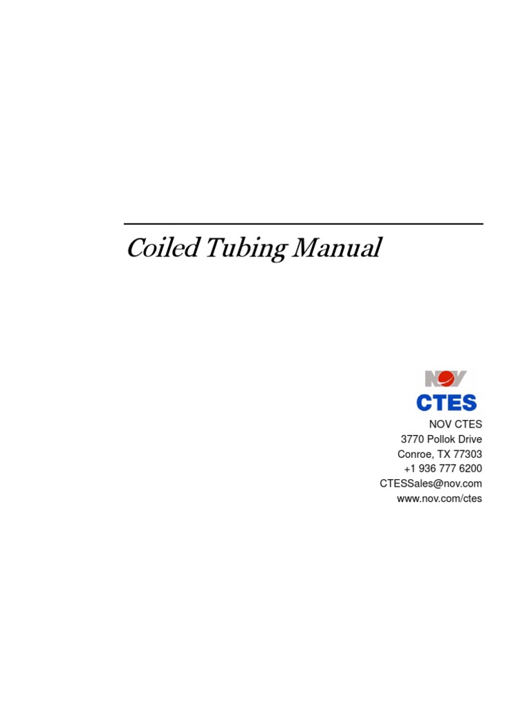 Nov Ctes CT Manual - Rev 6-14 | PDF | Chemical Engineering | Mechanical ...