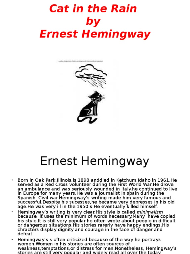 Cat in The Rain Modificat | PDF | Ernest Hemingway