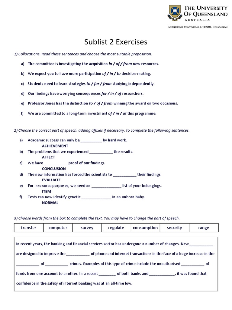 Academic Word List - Sublist 2 | PDF | Mergers And Acquisitions ...