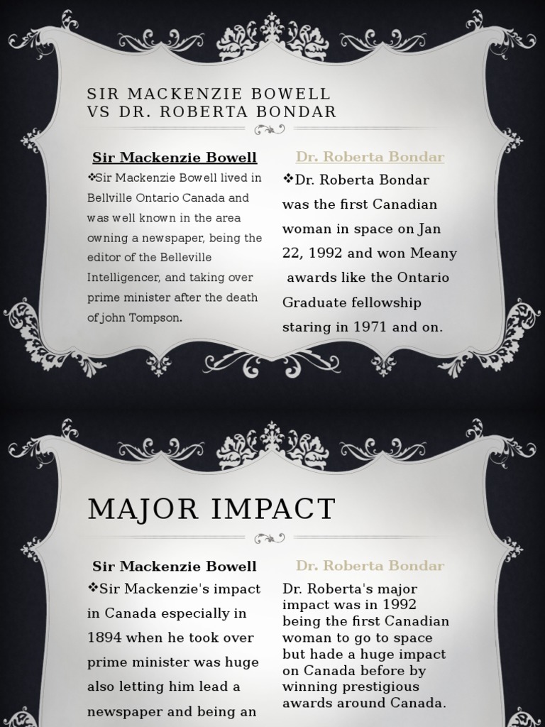 Sir Mackenzie Bowell | PDF