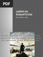 American Romantic Notes Handout | PDF | Romanticism | Individualism
