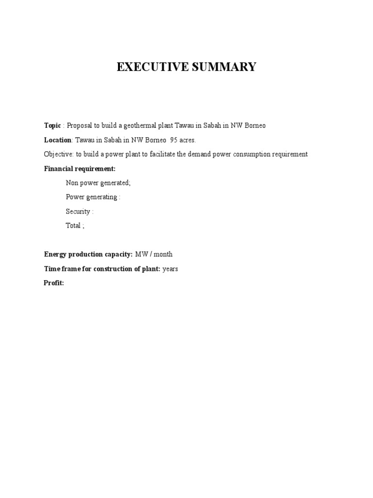 Geothermal Proposal by Uges (Unisel) | PDF | Geothermal Energy ...