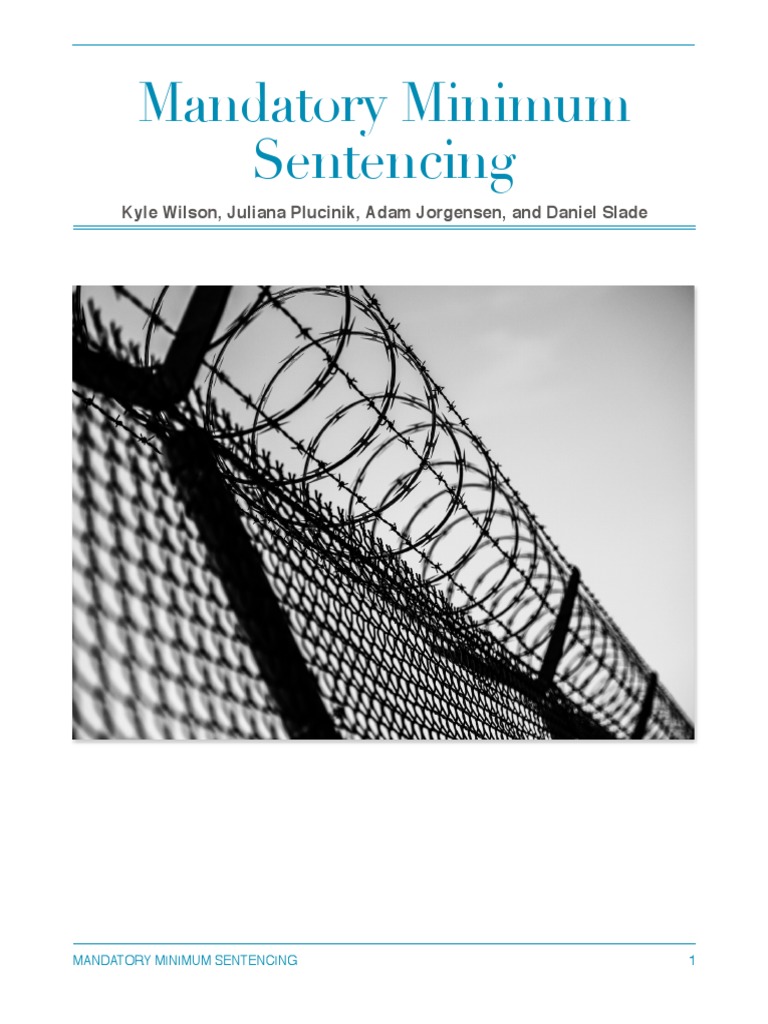 Critique of Mandatory Minimum Sentencing | PDF | Mandatory Sentencing ...