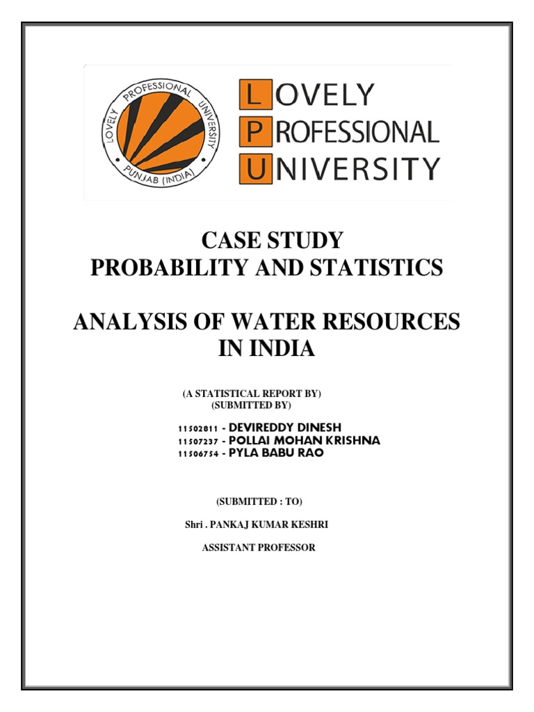 Case Study On Water Resources in India | PDF | Water Resources | Water ...