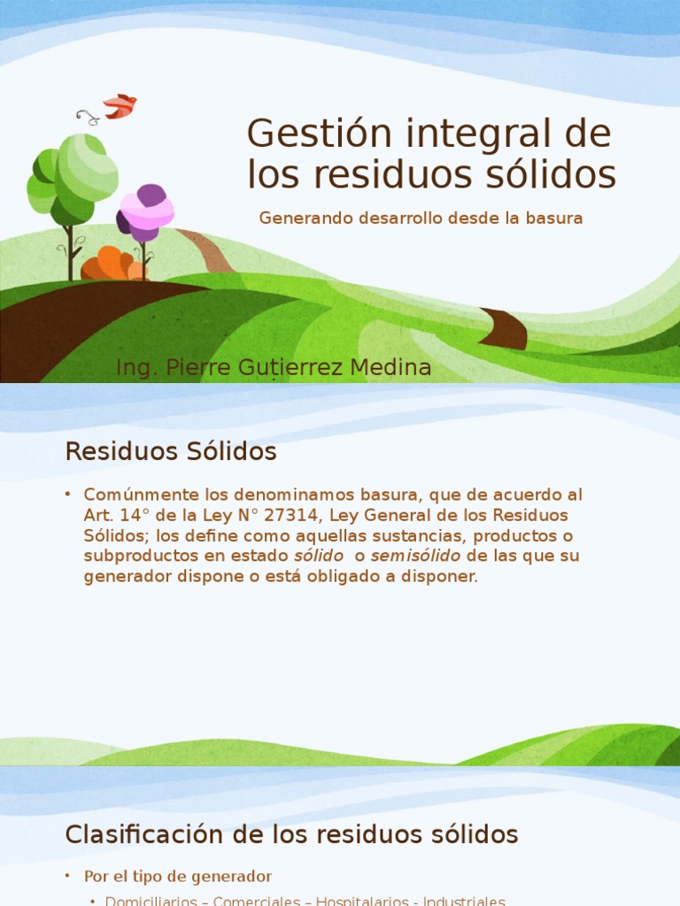 Gestión Integral de Residuos Sólidos | PDF | Vertedero | Residuos
