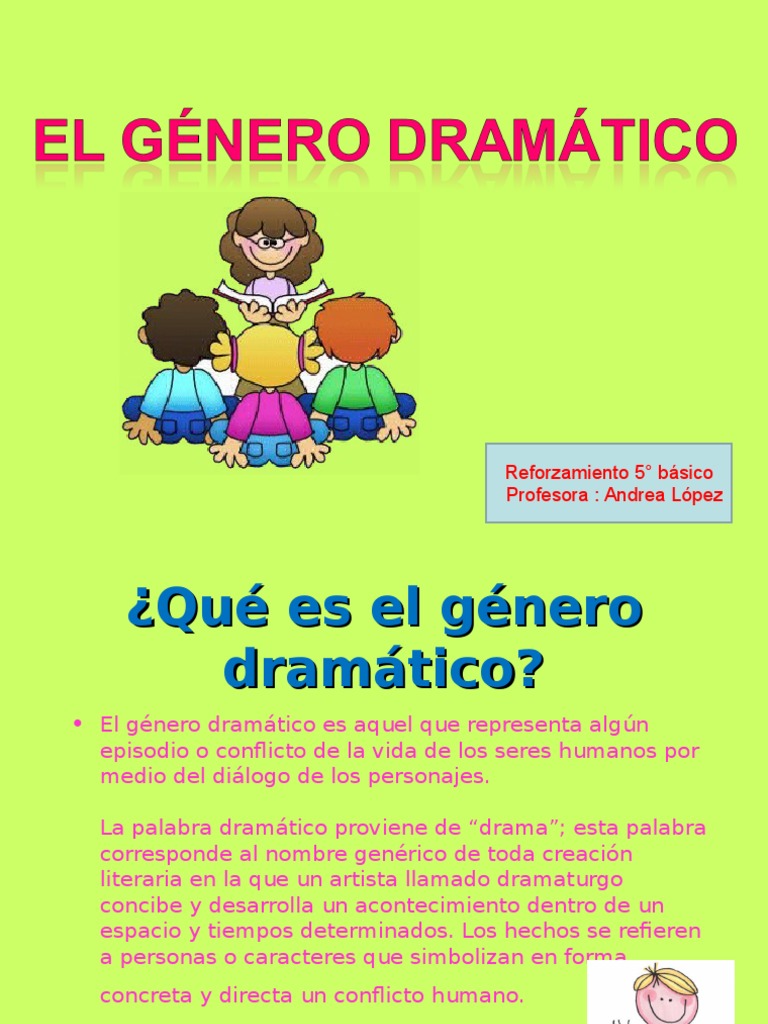 Género Dramático | PDF | Comedia | Teatro