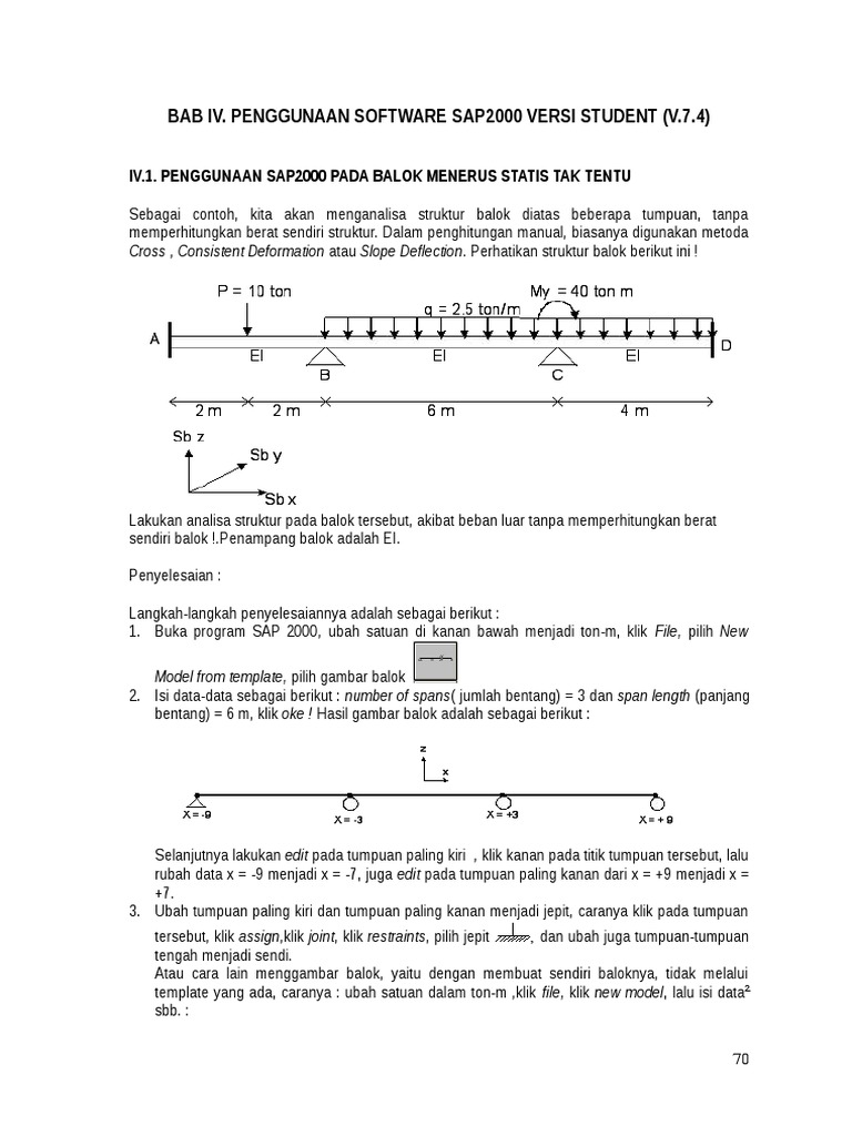 Tutorial SAP 2000 | PDF