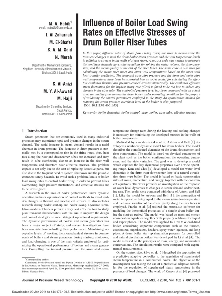 Boiler Riser Tubes | PDF | Boiler | Fluid Dynamics
