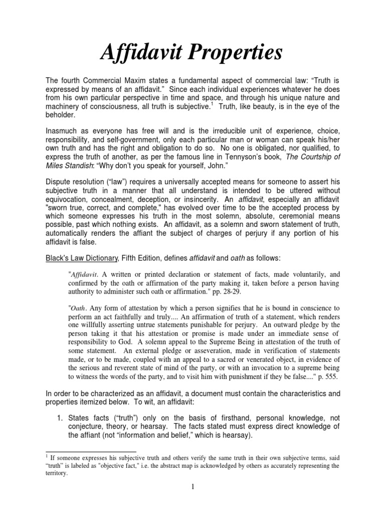 Affidavits - Writing Them | PDF | Affidavit | Witness