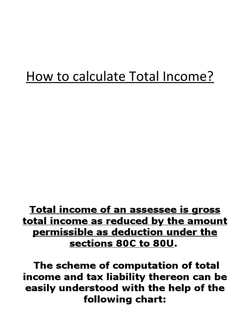 How To Calculate Total Income | PDF | Income | Taxes