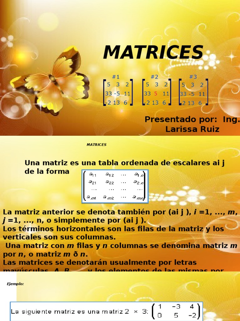 Powerpoint Matrices | PDF | Matriz (Matemáticas) | Multiplicación