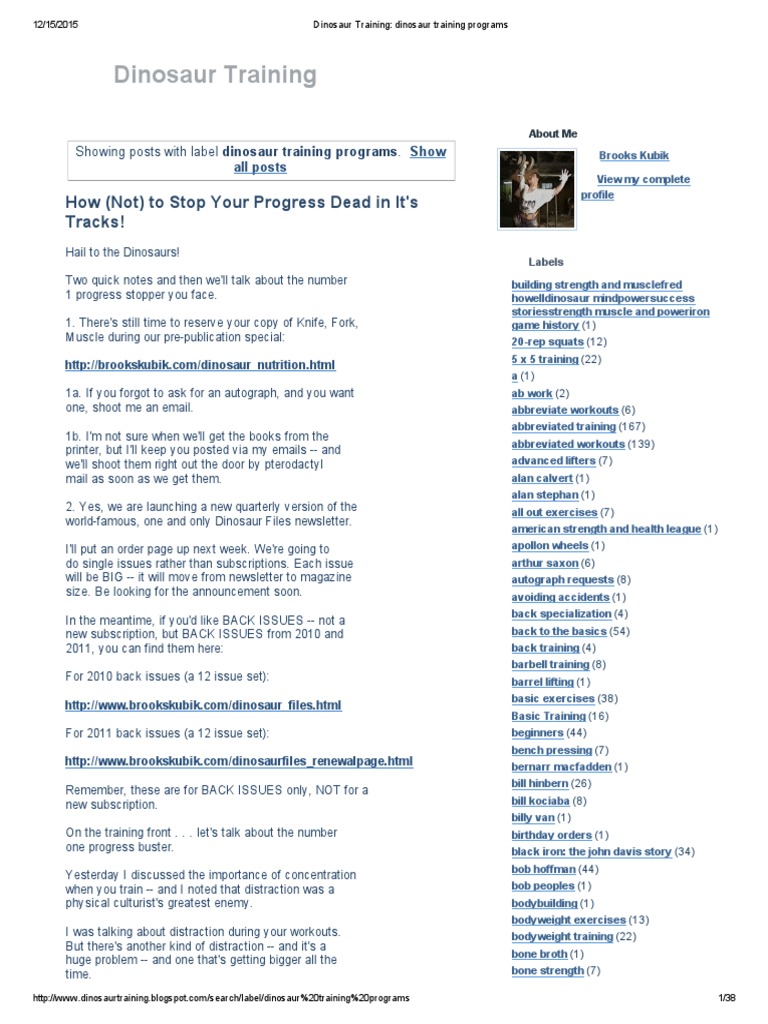 Dinosaur Training Programs