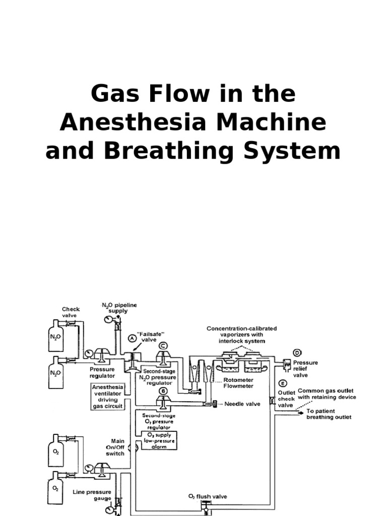 Gas Flow in The Anesthesia Machine and Breathing | PDF | Breathing ...