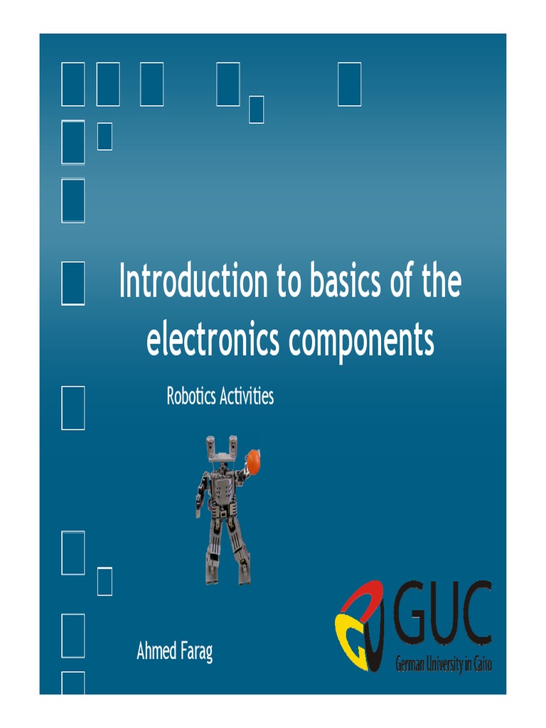 Introduction To Electronics Components | PDF | Diode | Capacitor