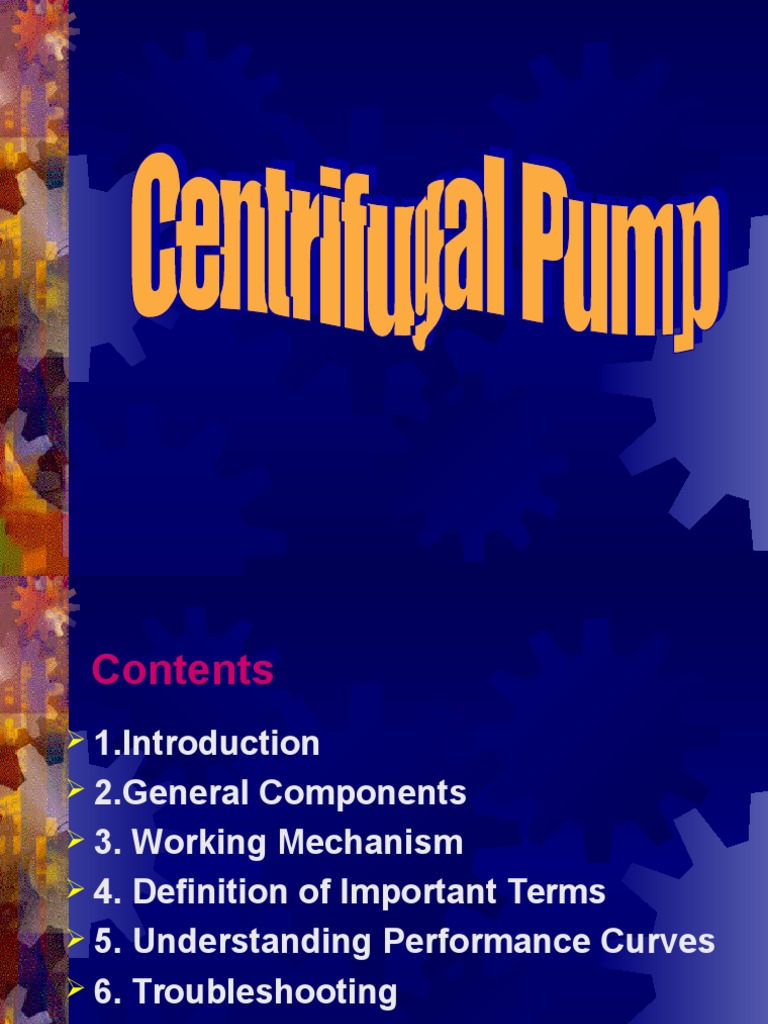 Centrifugal Pump | PDF | Pump | Bearing (Mechanical)