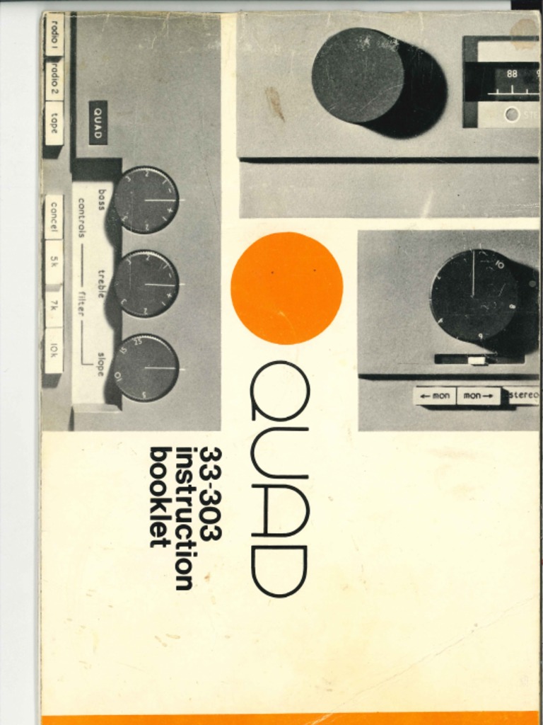 Quad 33 Manual (Hi Res) | PDF