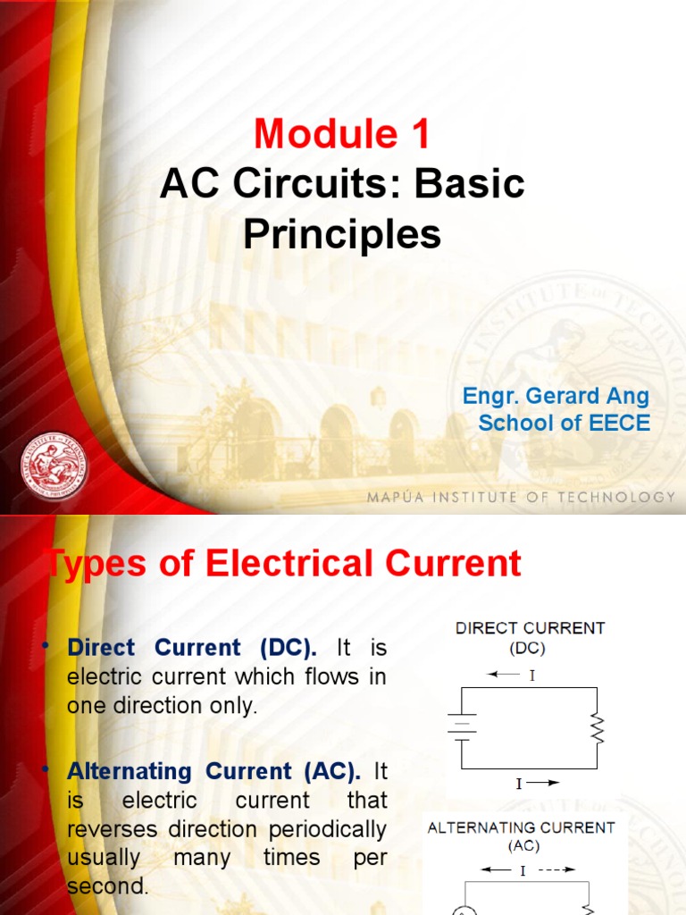 AC Circuits: Basic Principles Overview | PDF | Root Mean Square | Inductor