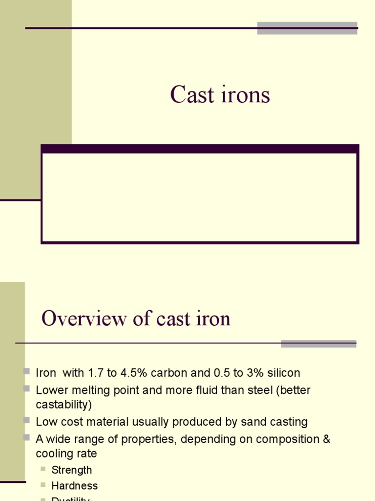 Cast Irons | PDF | Cast Iron | Iron