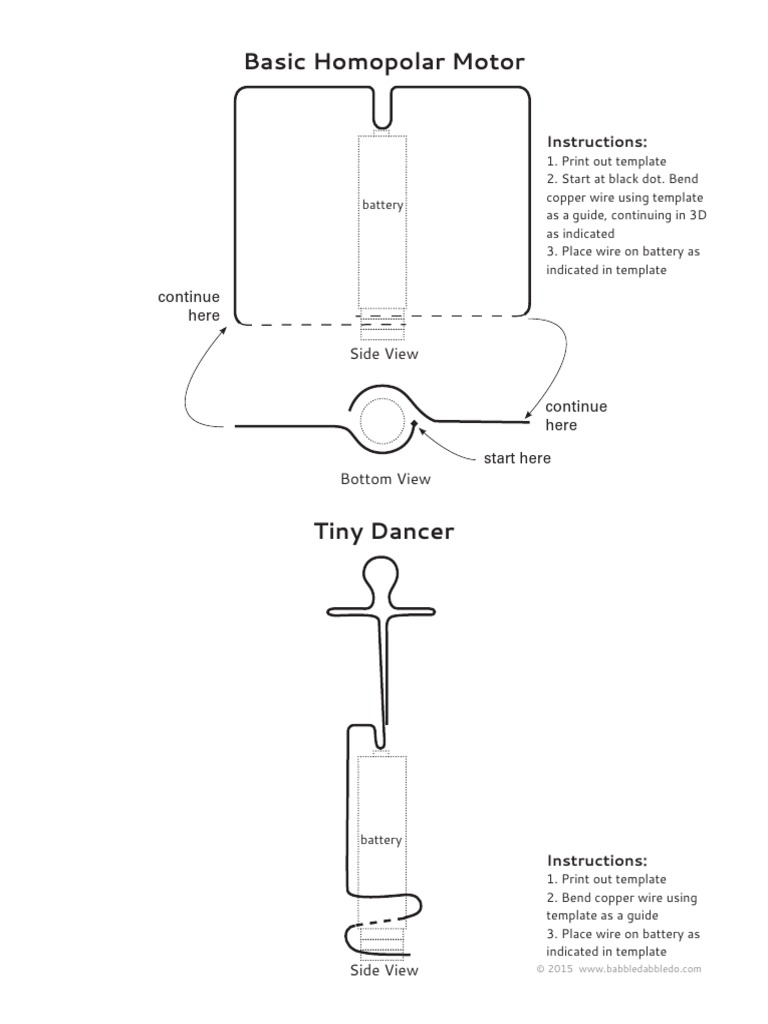 Tiny Dancer Homopolar Motor Guide | PDF | Computers