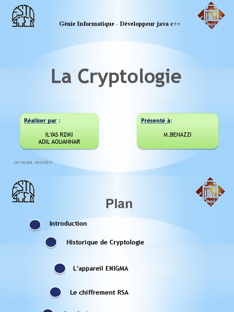 Exposé Crypto | PDF | Cryptage | Cryptographie