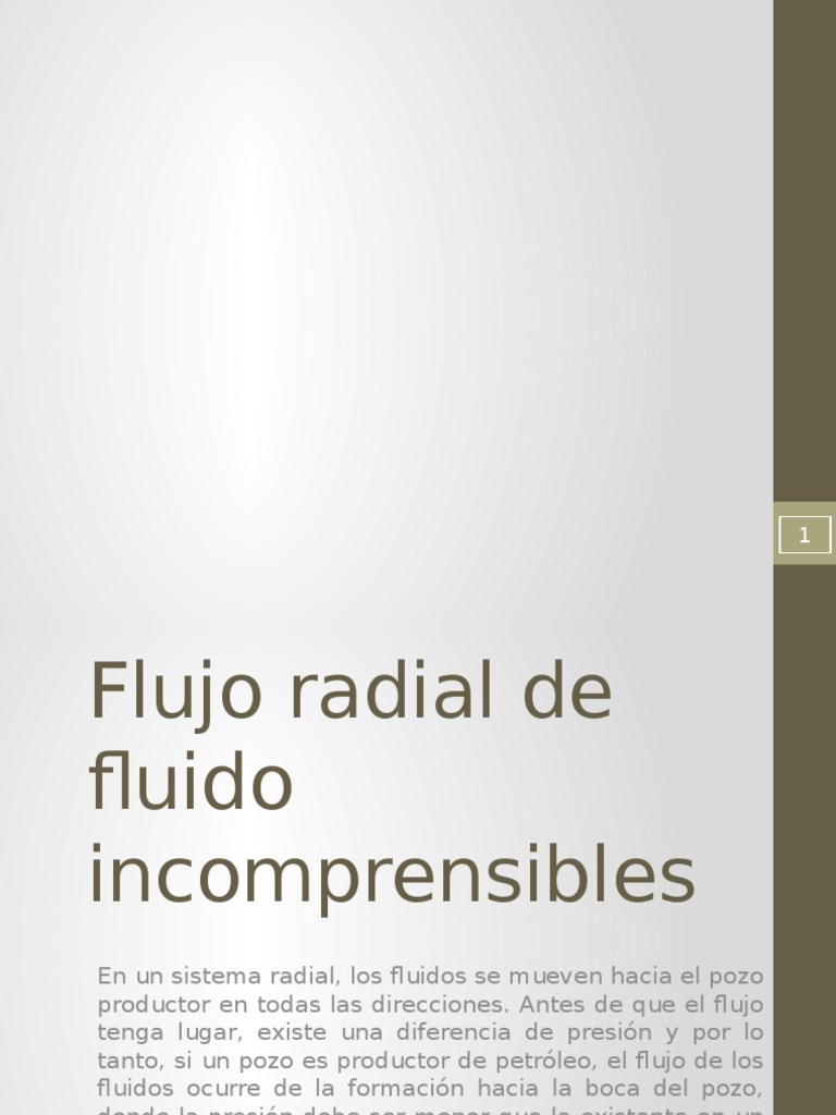 Grupo 4-Flujo Radial Incompresible | PDF | Líquidos | Fluido
