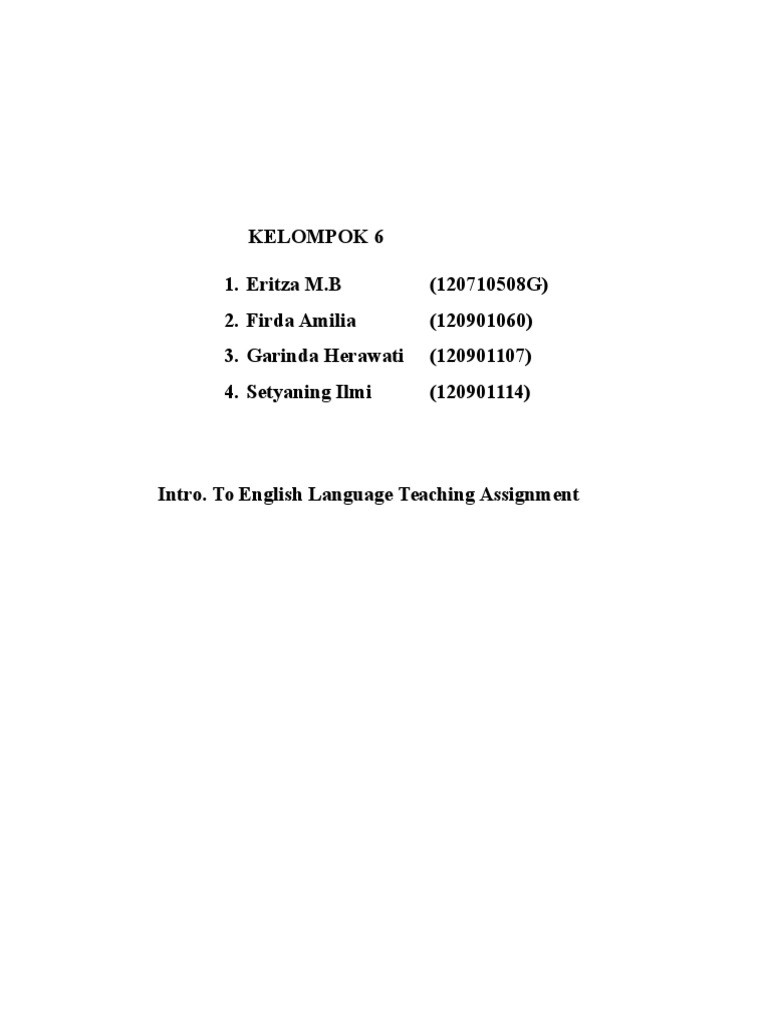Elt 2 | PDF | Language Education | English As A Second Or Foreign Language