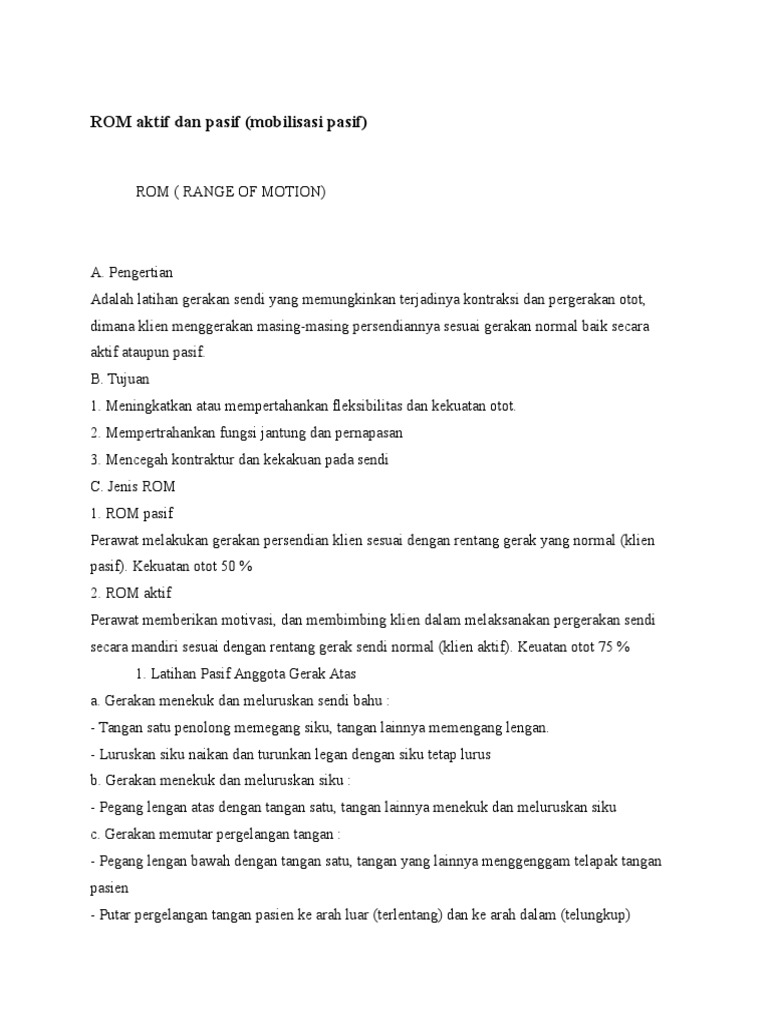 ROM Aktif Dan Pasif | PDF