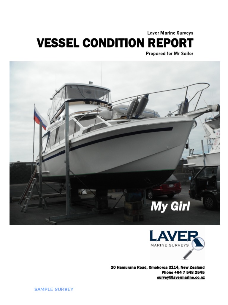 Sample Vessel Condition Report | Deck (Ship) | Hull (Watercraft)