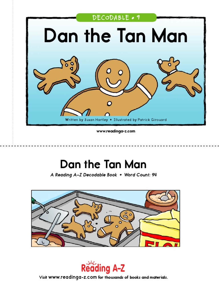 Dan the Tan Man: A Decodable Story | PDF