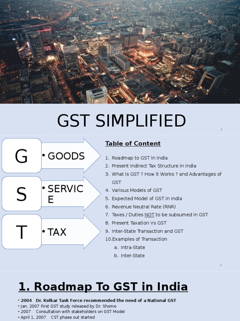 GST Presentation FB SCN | PDF