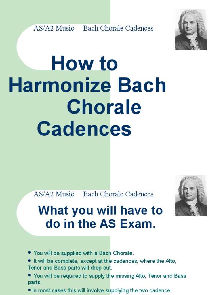 Introduction Bach Chorale Cadences | PDF