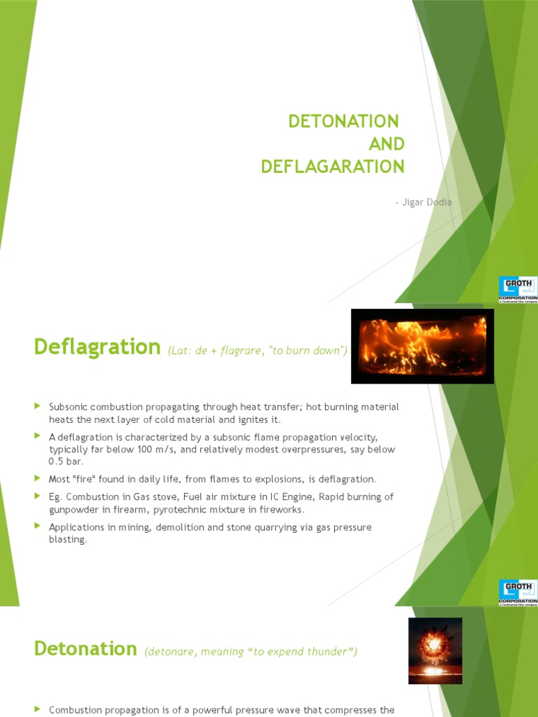 Detonation & Deflagration | PDF | Chemical Process Engineering | Explosion