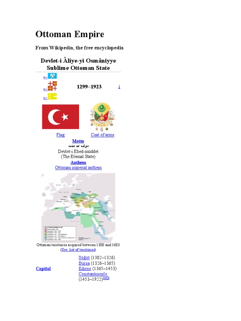 Ottoman Empire | PDF | Ottoman Empire | Muslim Empires
