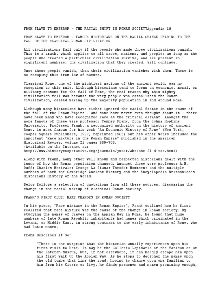 From Slave To Emperor | PDF | Ancient Rome | Freedman