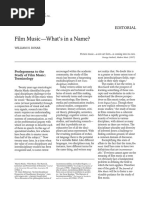 James Buhler, David Neumeyer, and Rob Deemer. Hearing The Movies: Music ...