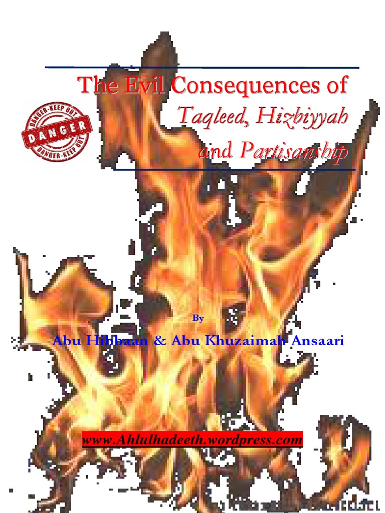 The Evil Consequences of Taqleed | PDF | Hadith | Semitic Words And Phrases